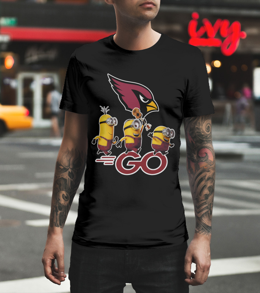 Minions Go Cardinals Bird T-Shirt