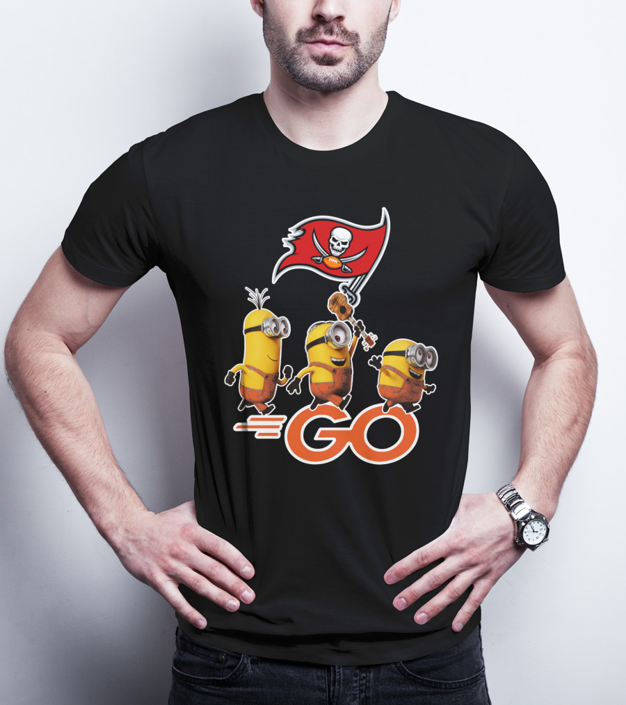 Buccaneers Minions GO Flag Football Skulls T-Shirt