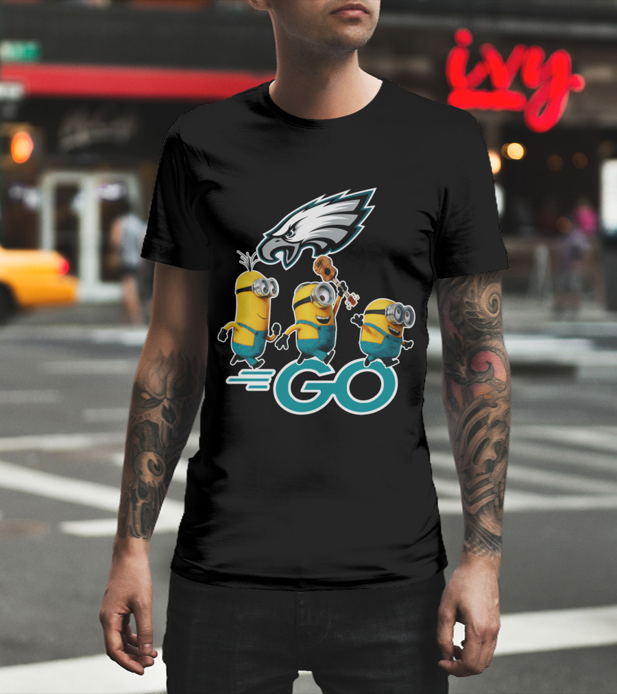 Minions Go Philadelphia Eagles T-Shirt