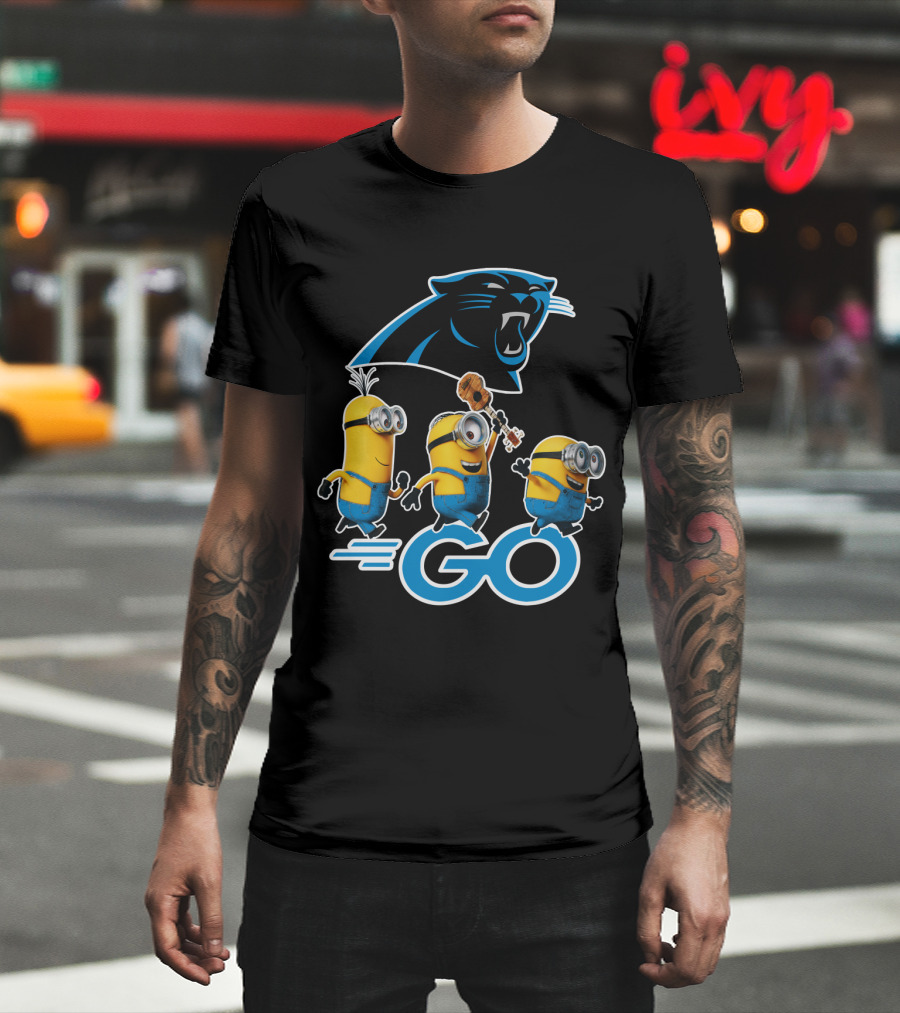 Panthers Go Minions NFL Fan Team Spirit T-Shirt