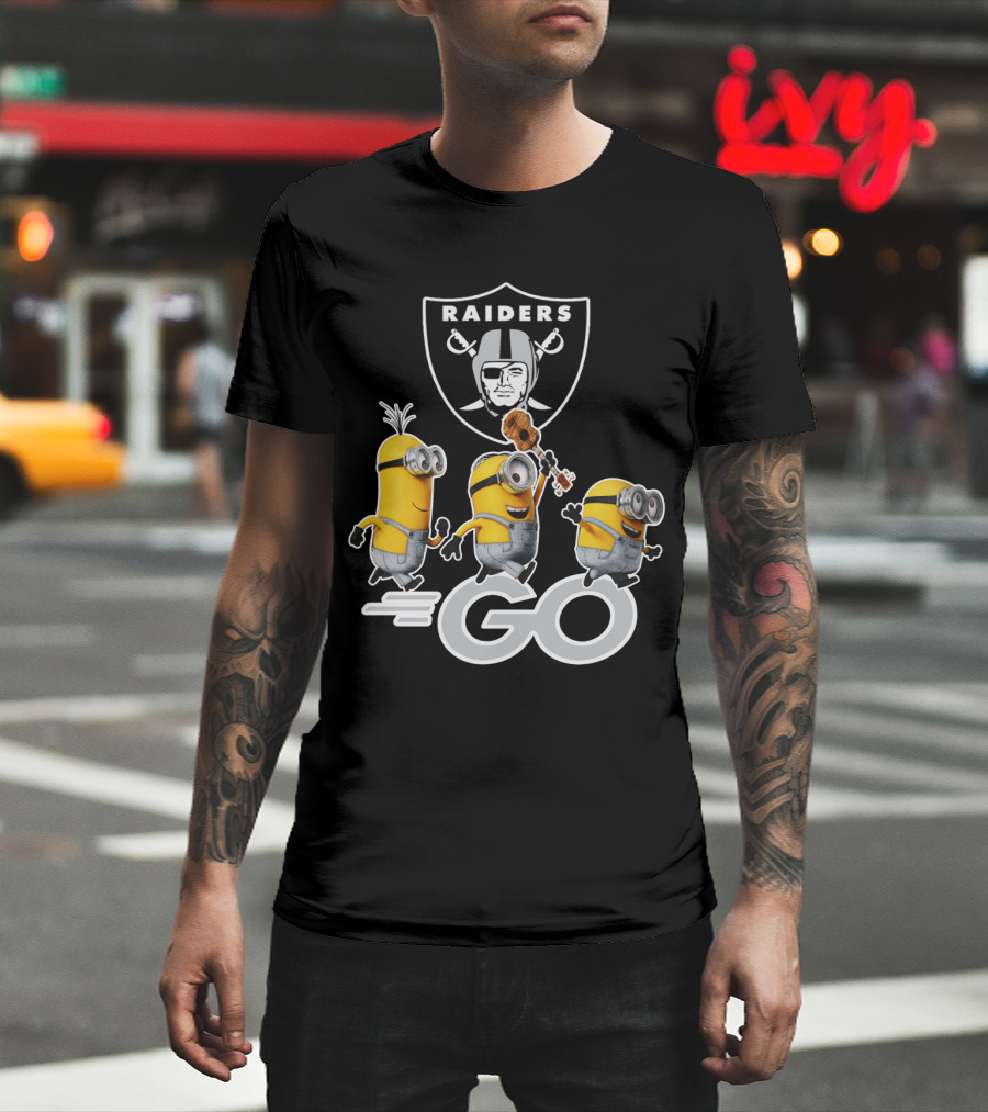 Raiders Minions Go Football Team T-Shirt