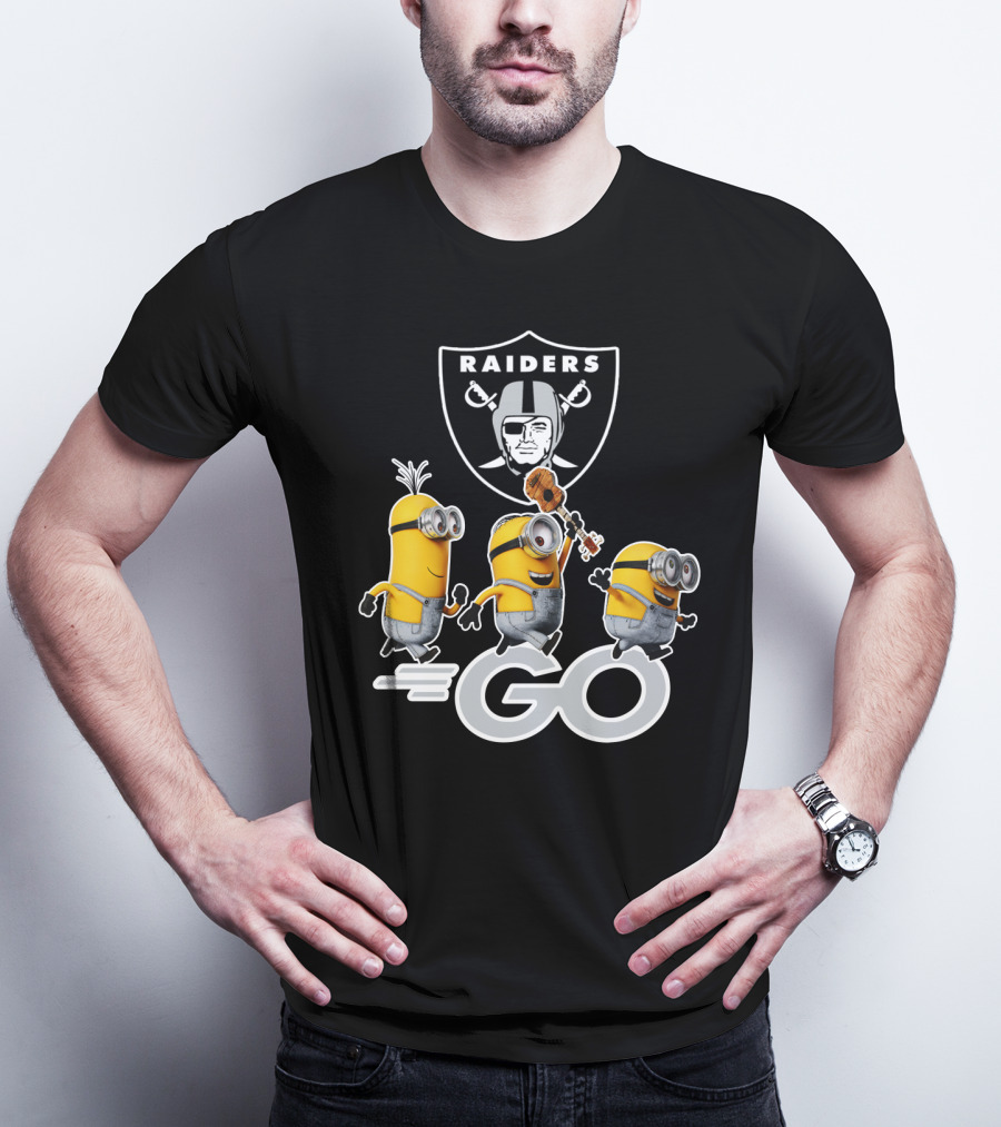 Raiders Minions Go Football Team T-Shirt