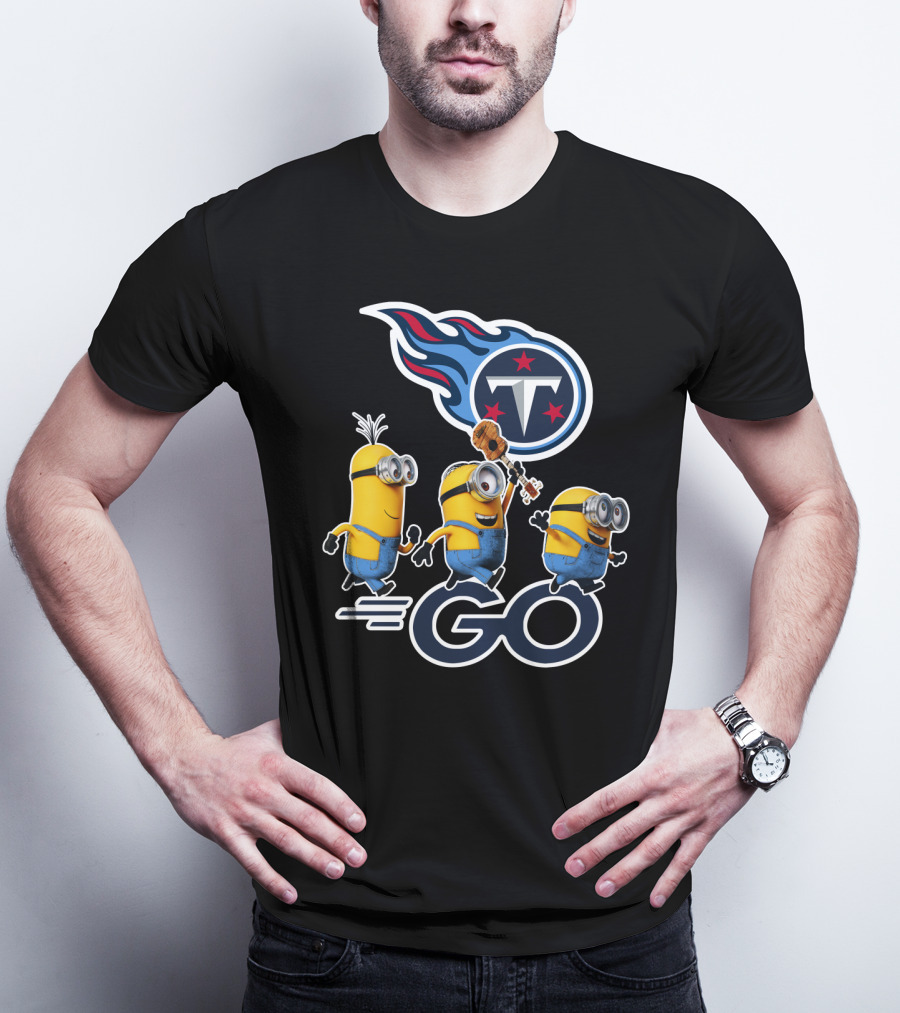 Minions Go Titans Tennessee NFL T-Shirt