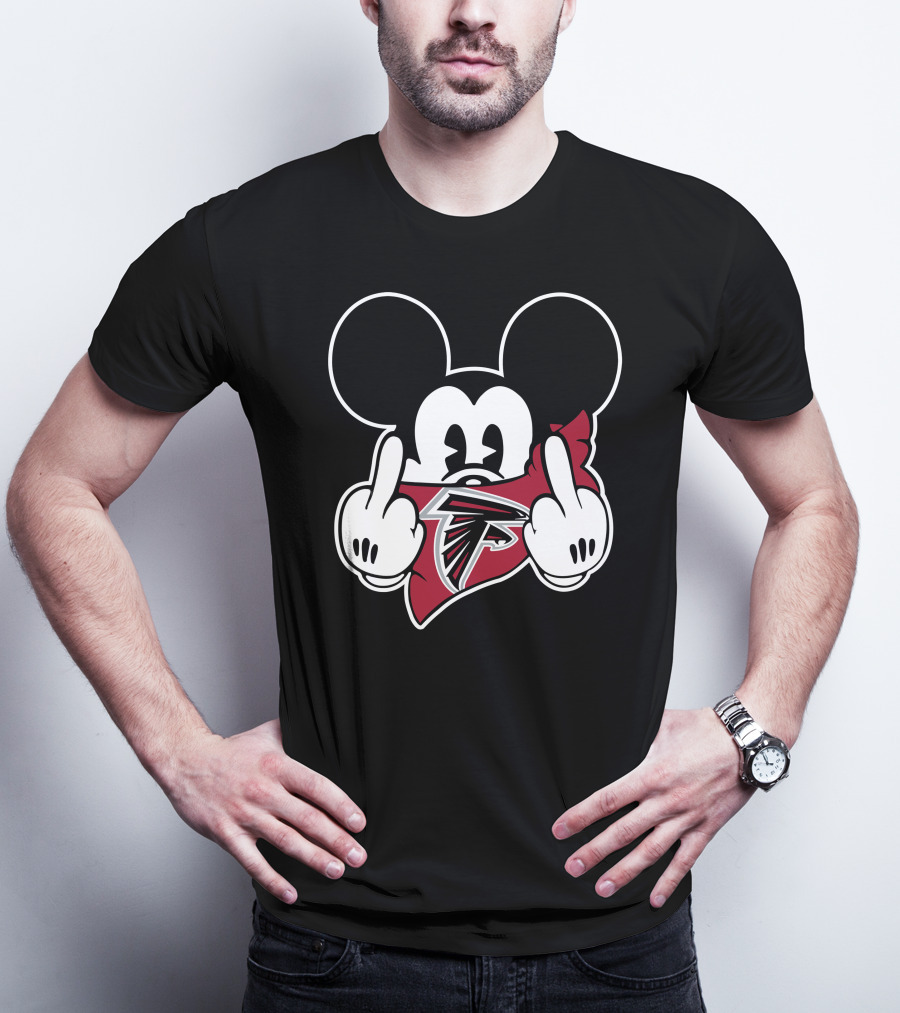 Falcons Mickey Middle Finger T-Shirt