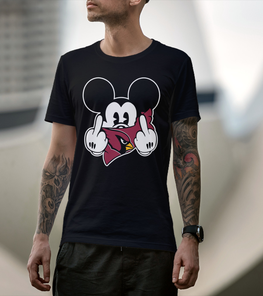 Cardinals Mickey Parody Logo Mashup T-Shirt