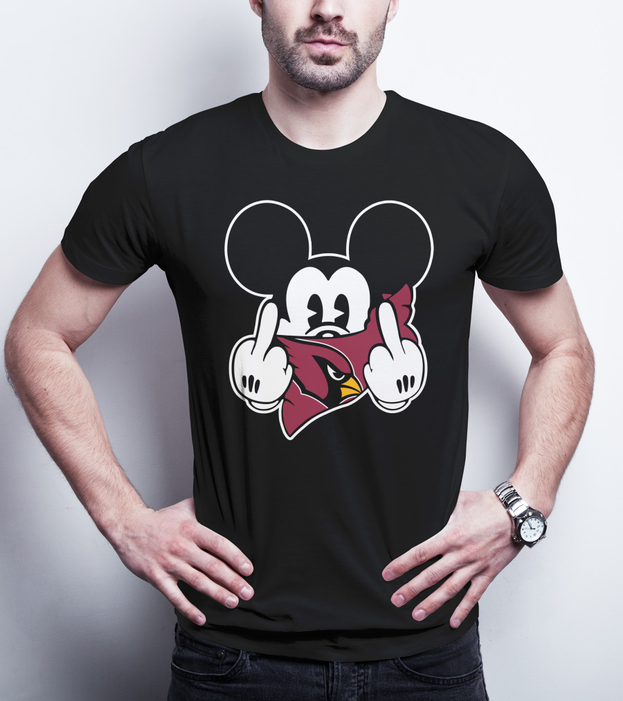 Cardinals Mickey Parody Logo Mashup T-Shirt