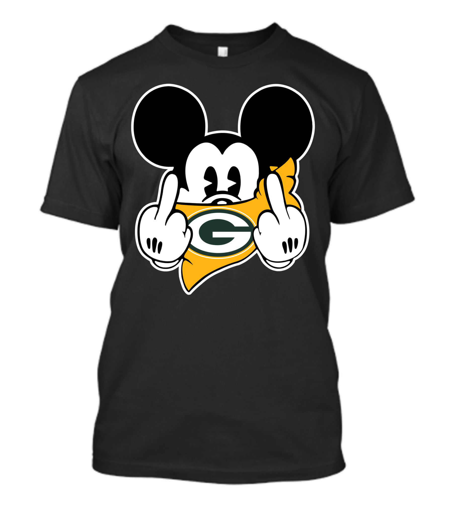 Mickey Mouse Packers Logo Gesture T-Shirt