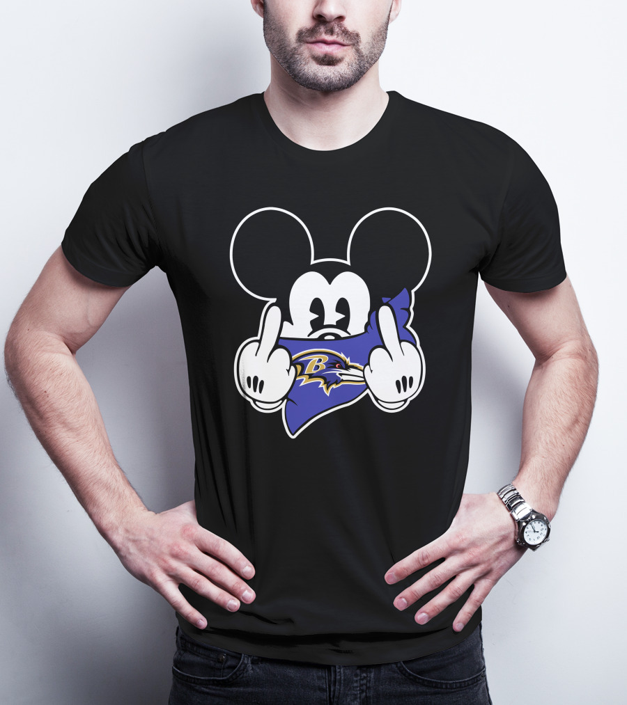 Ravens Mickey Mouse Bandana T-Shirt