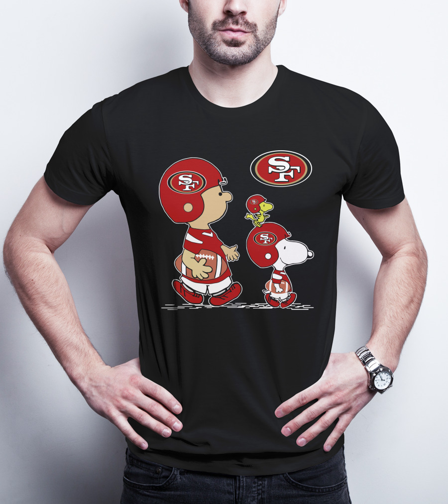 49ers Sf Snoopy Peanuts Football Team Kids T-Shirt