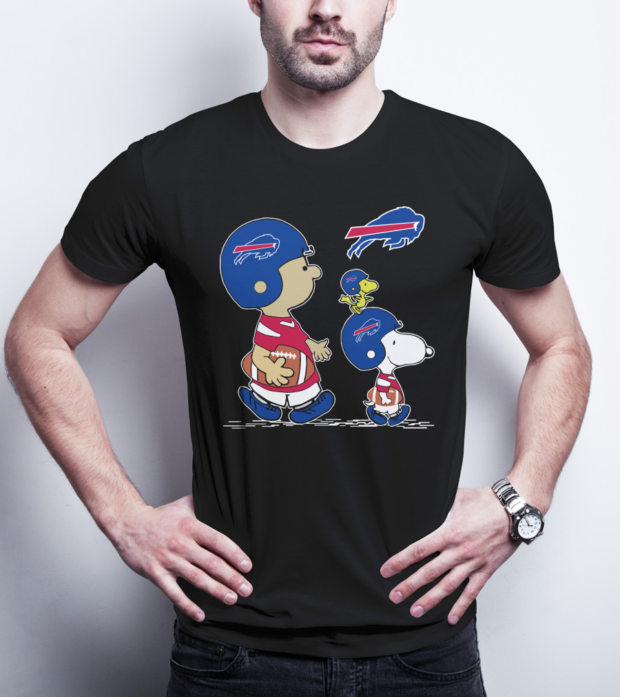 Bills Snoopy Buffalo Football Peanuts Characters T-Shirt