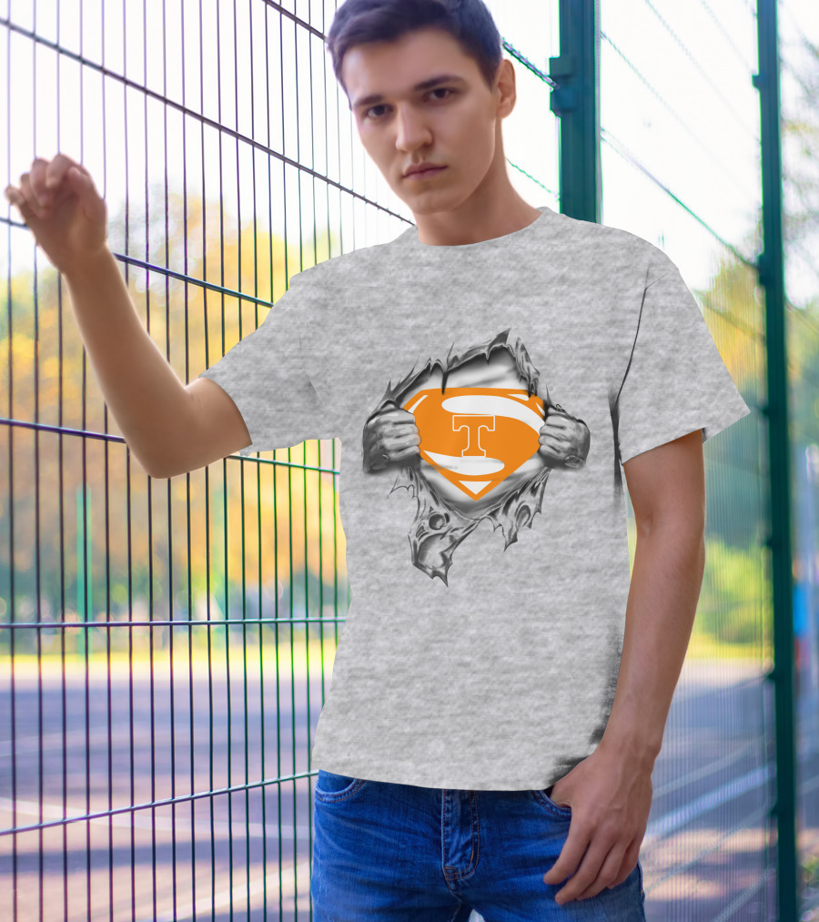 Tennessee Orange T Super Man Logo Reveal T-Shirt