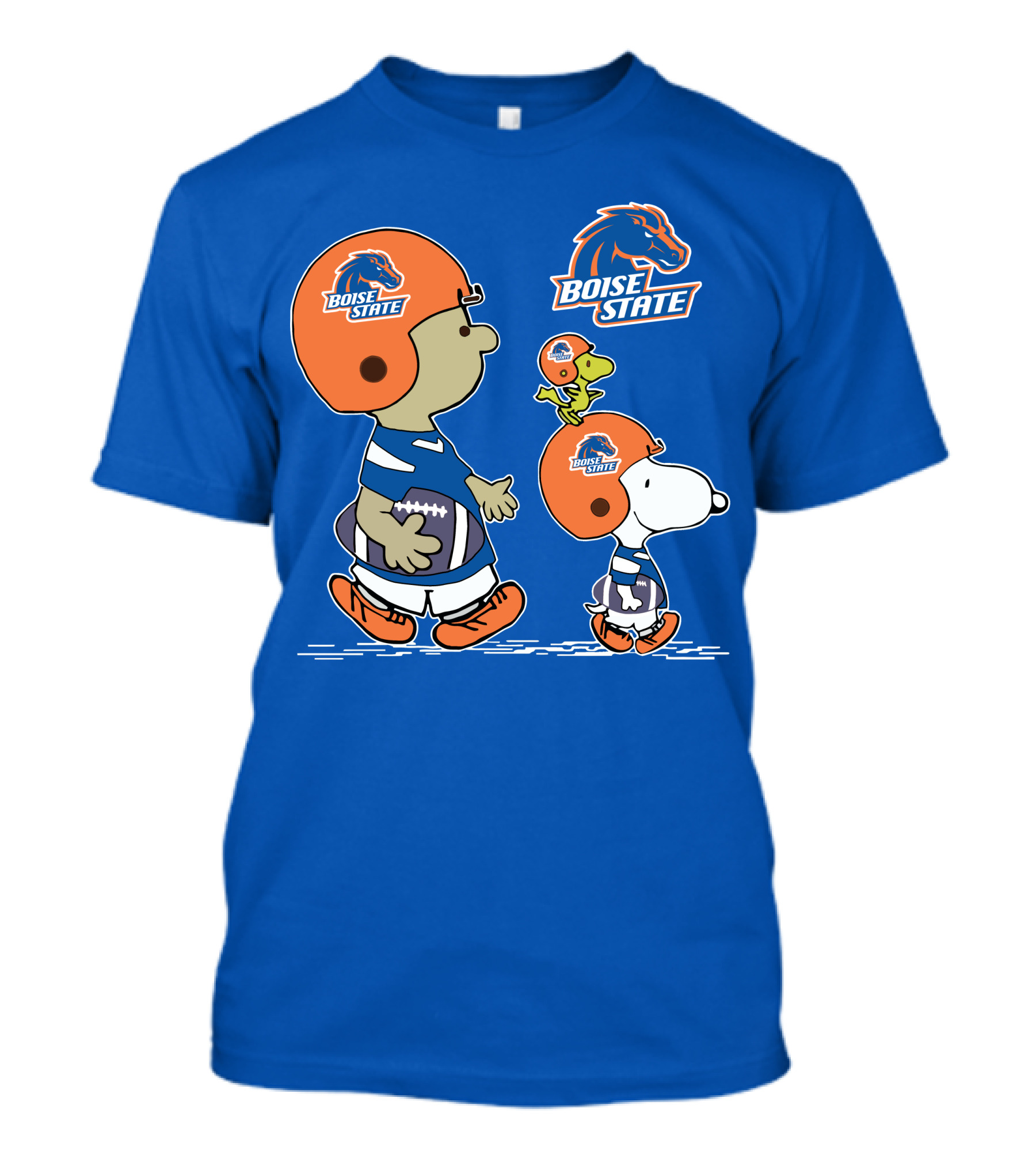 Boise State Broncos Peanuts Football Snoopy And Friends T-Shirt