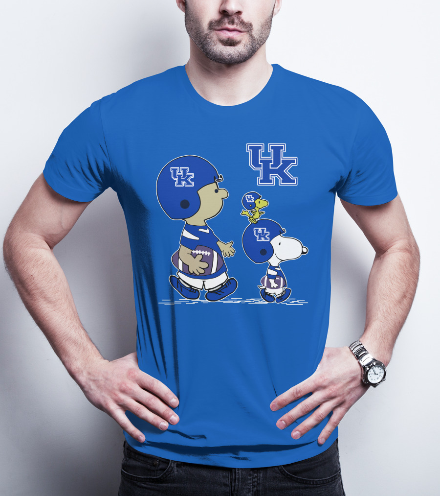 Kentucky Wildcats Snoopy Woodstock Uk Football Peanuts Characters T-Shirt