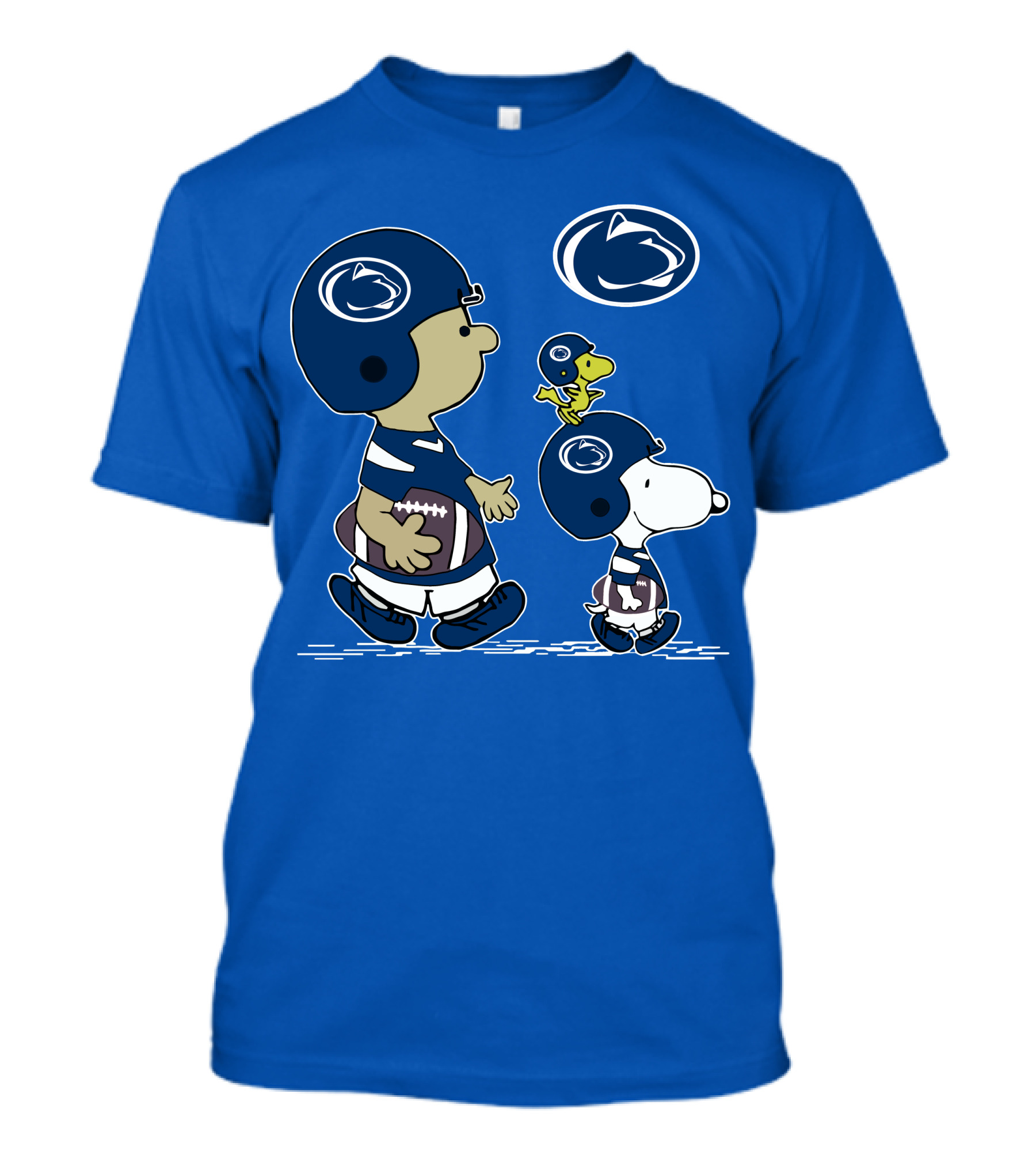 Penn State Snoopy Charlie Brown Woodstock Football T-Shirt