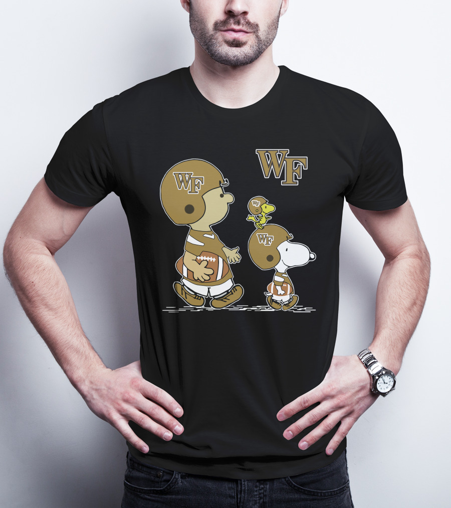 Wake Forest Demon Deacons Snoopy Woodstock T-Shirt