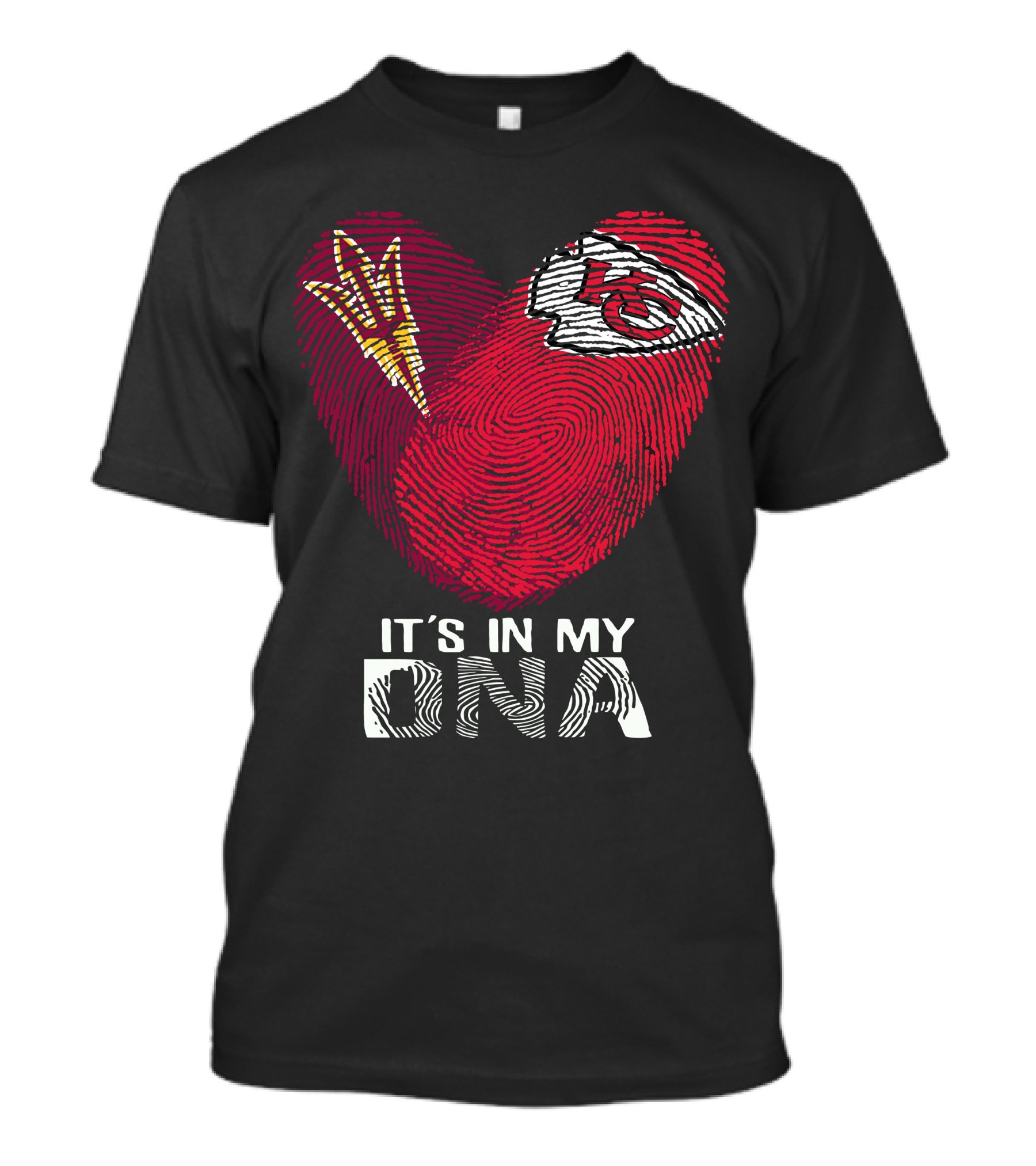 Arizona State Sun Devils And Kansas City Chiefs It's In My DNA T-Shirt