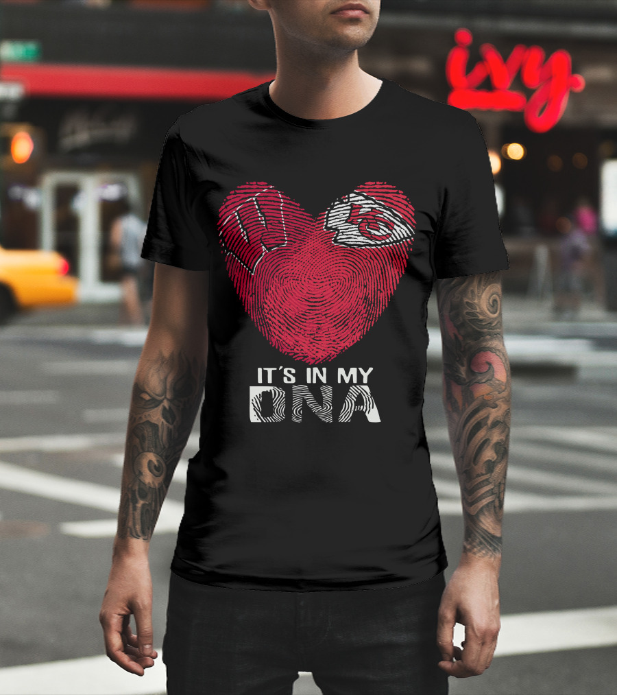 Wisconsin Badgers Chiefs Heart It's In My DNA T-Shirt