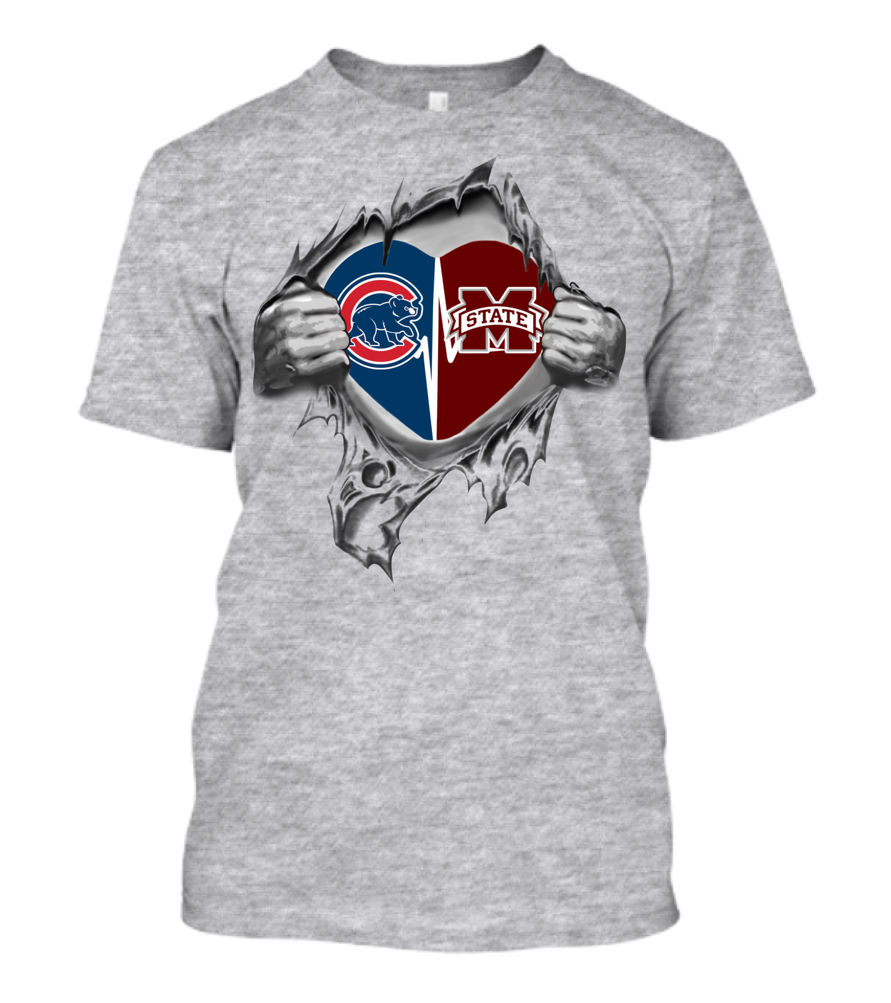 Cubs MS State Heart T-Shirt