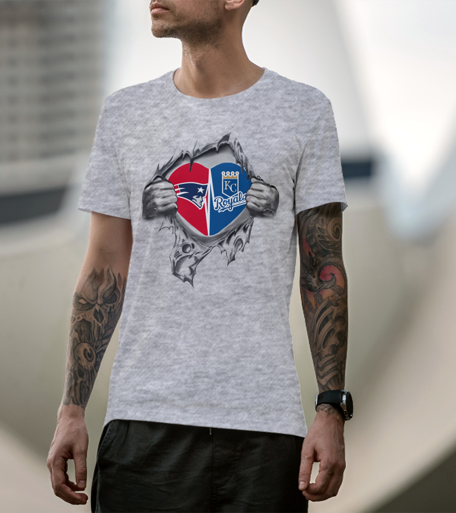 Patriots Royals KC Heart Fan Loyalty T-Shirt