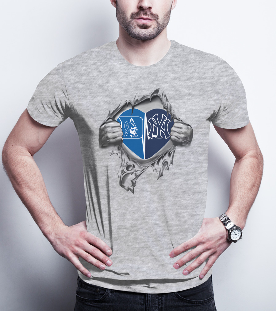 Yankees Duke Heart Fan Pride Split T-Shirt