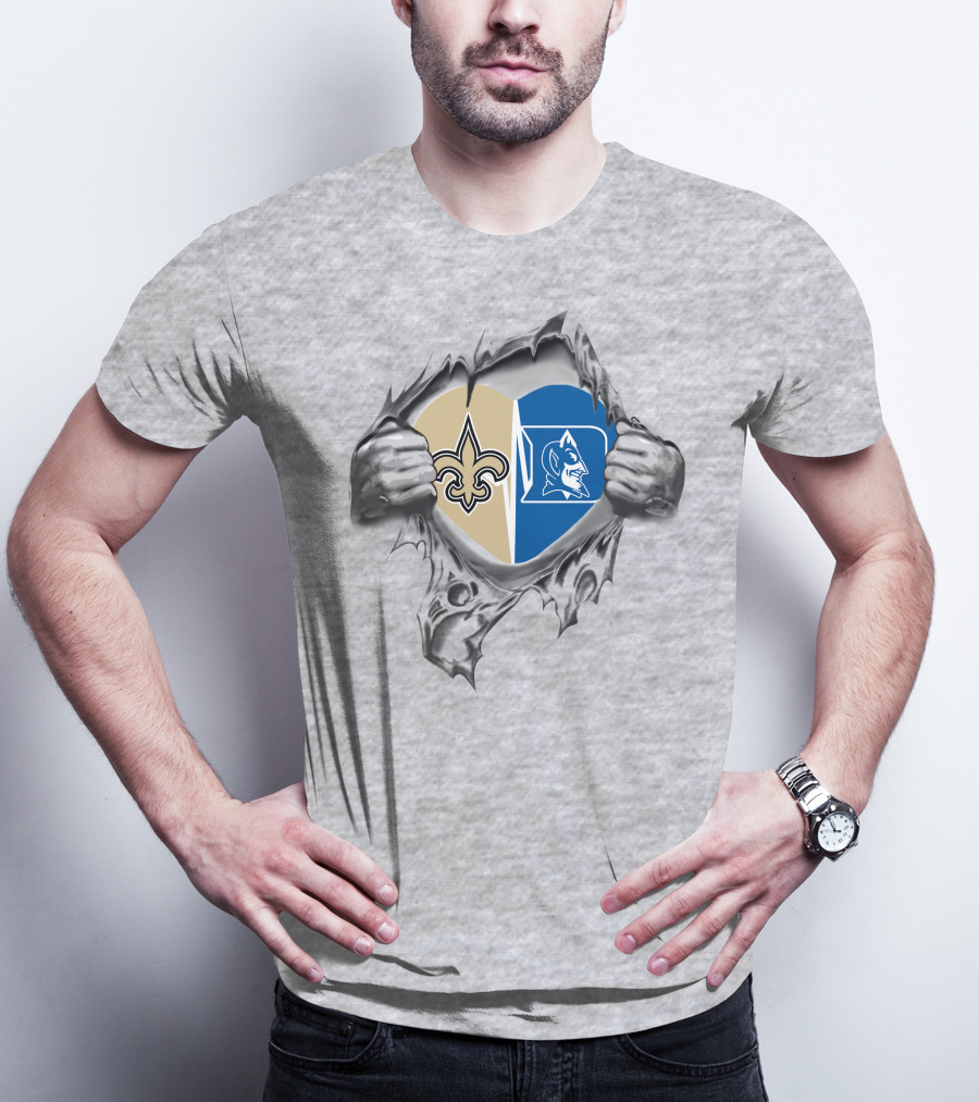 Saints Duke Heart Loyalty Fan Passion T-Shirt