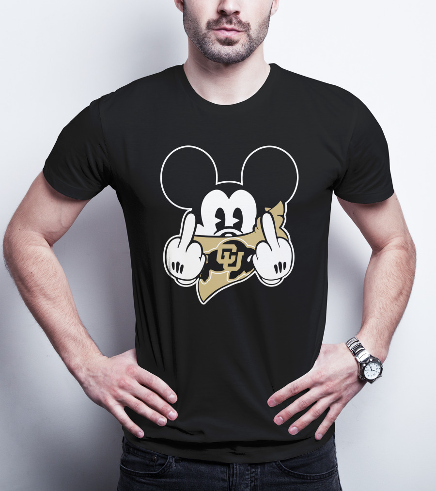 Colorado Buffaloes Mickey Middle Finger T-Shirt
