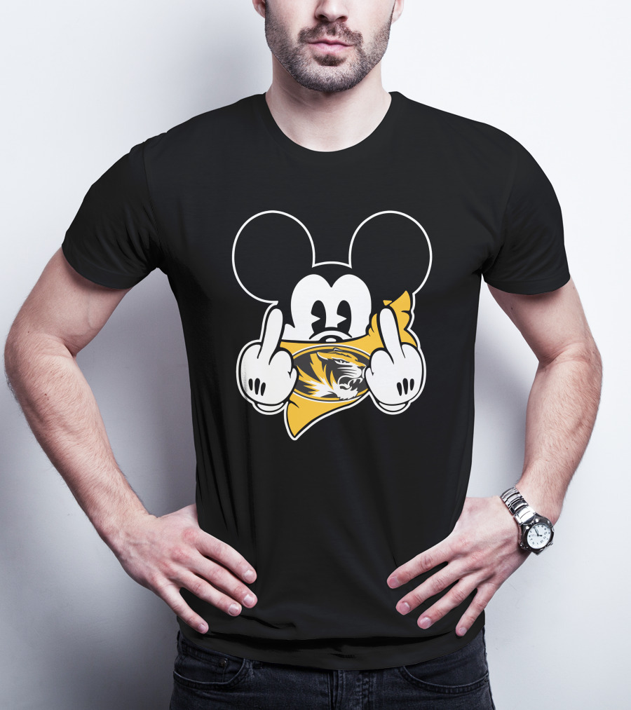 Missouri Tigers Mickey Mouse Gesture T-Shirt