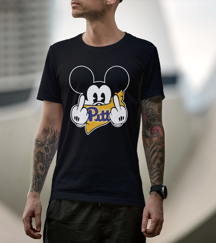 Pitt Panthers Mickey Gesture T-Shirt