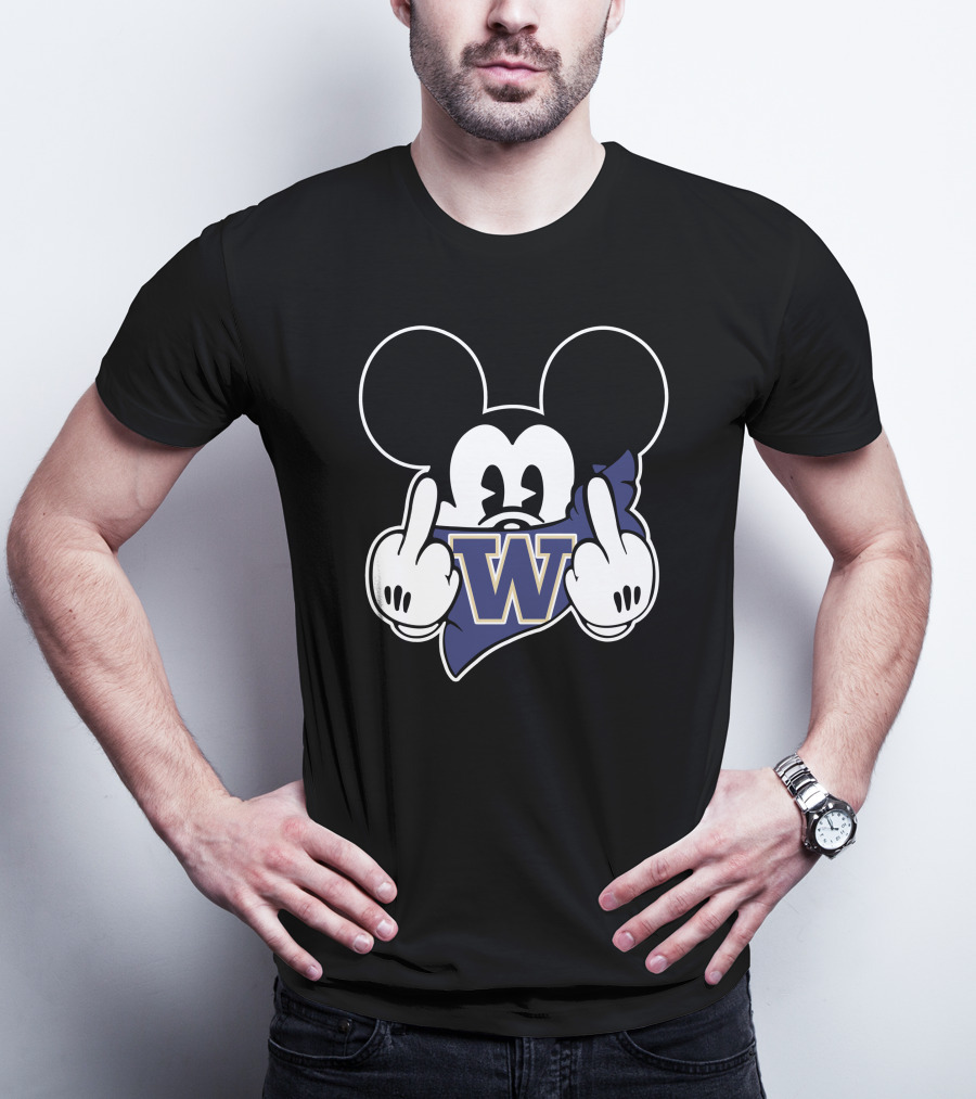 Mickey Mouse Washington Huskies讚 T-Shirt
