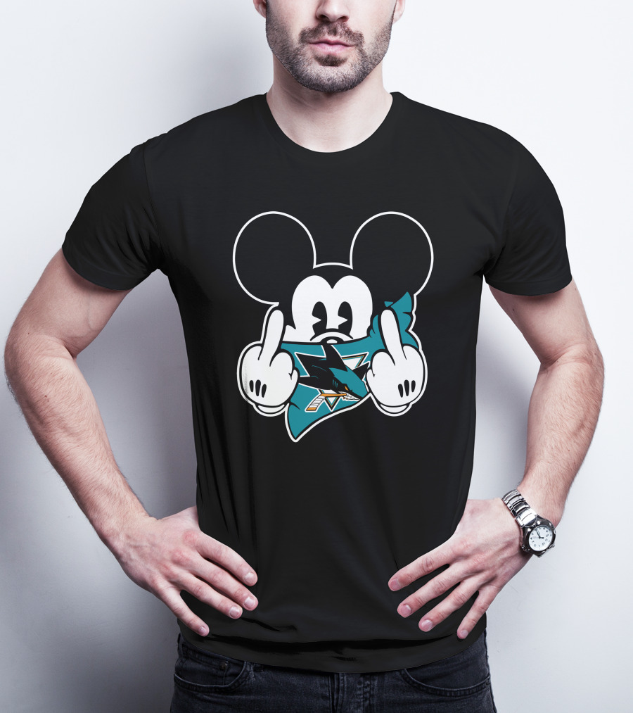 Mickey Shark Gesture San Jose T-Shirt
