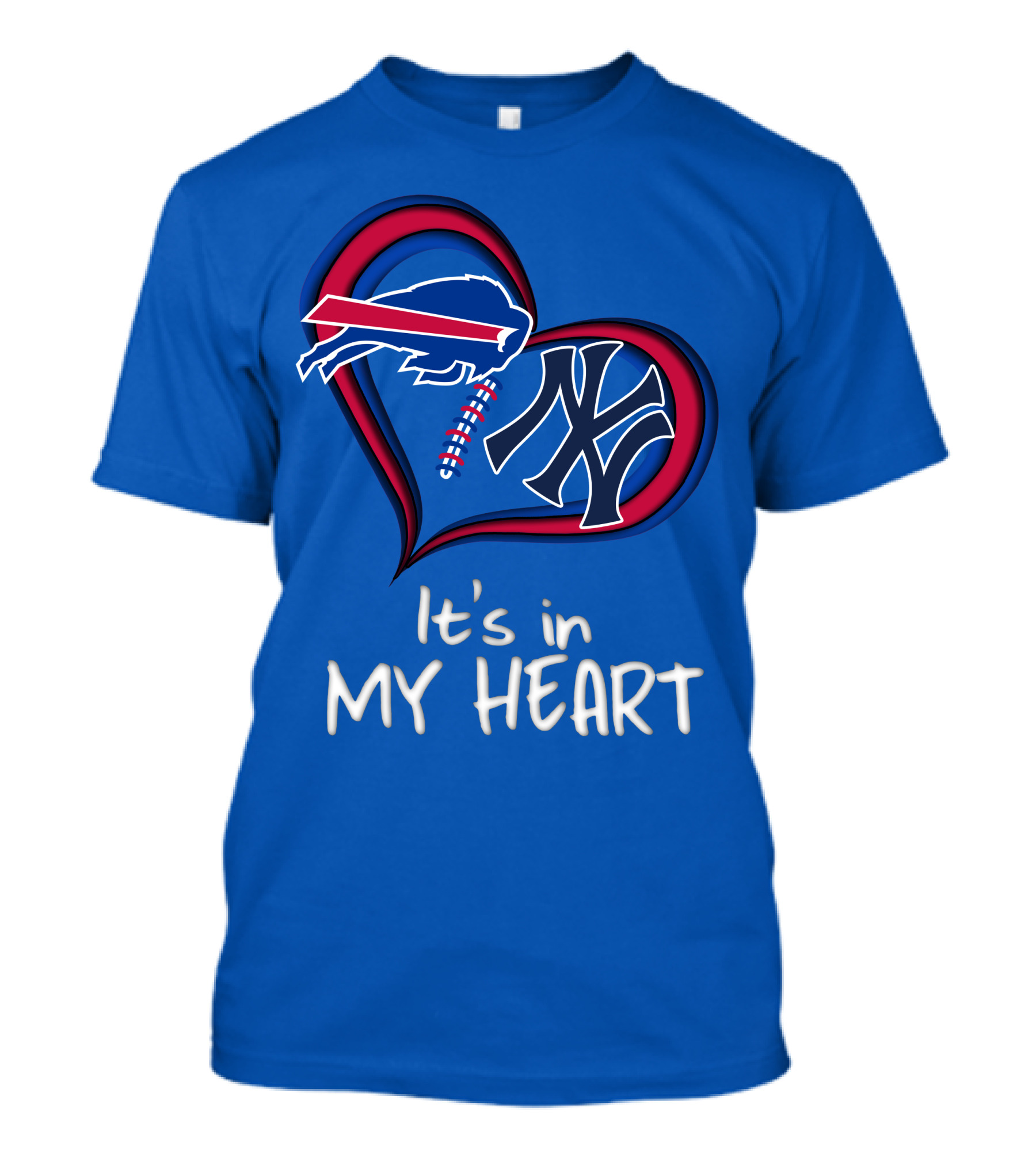 Buffalo Bills Yankees It's In My Heart T-Shirt
