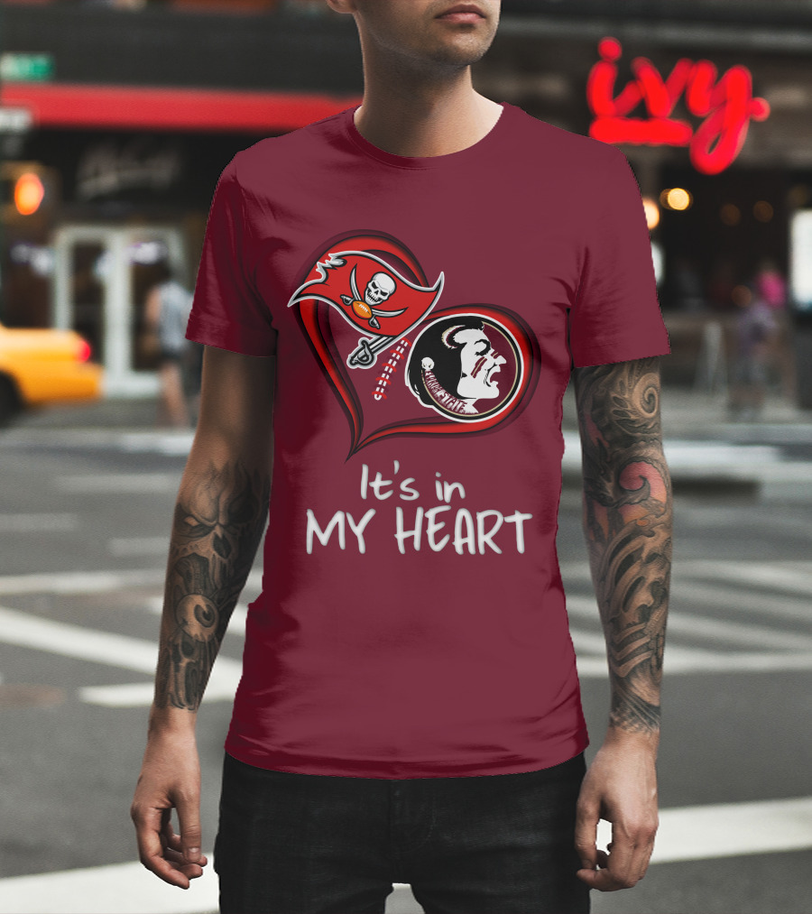Buccaneers Seminoles It's In My Heart T-Shirt