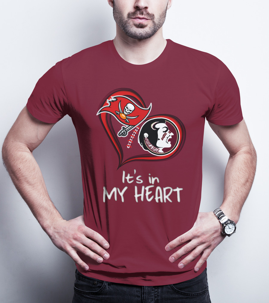 Buccaneers Seminoles It's In My Heart T-Shirt