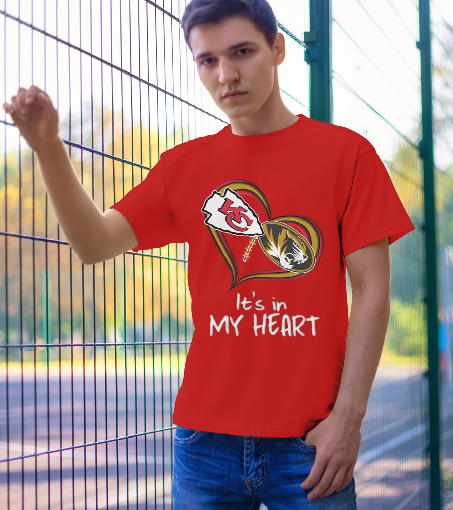 Chiefs Missouri Tigers It's In My Heart T-Shirt