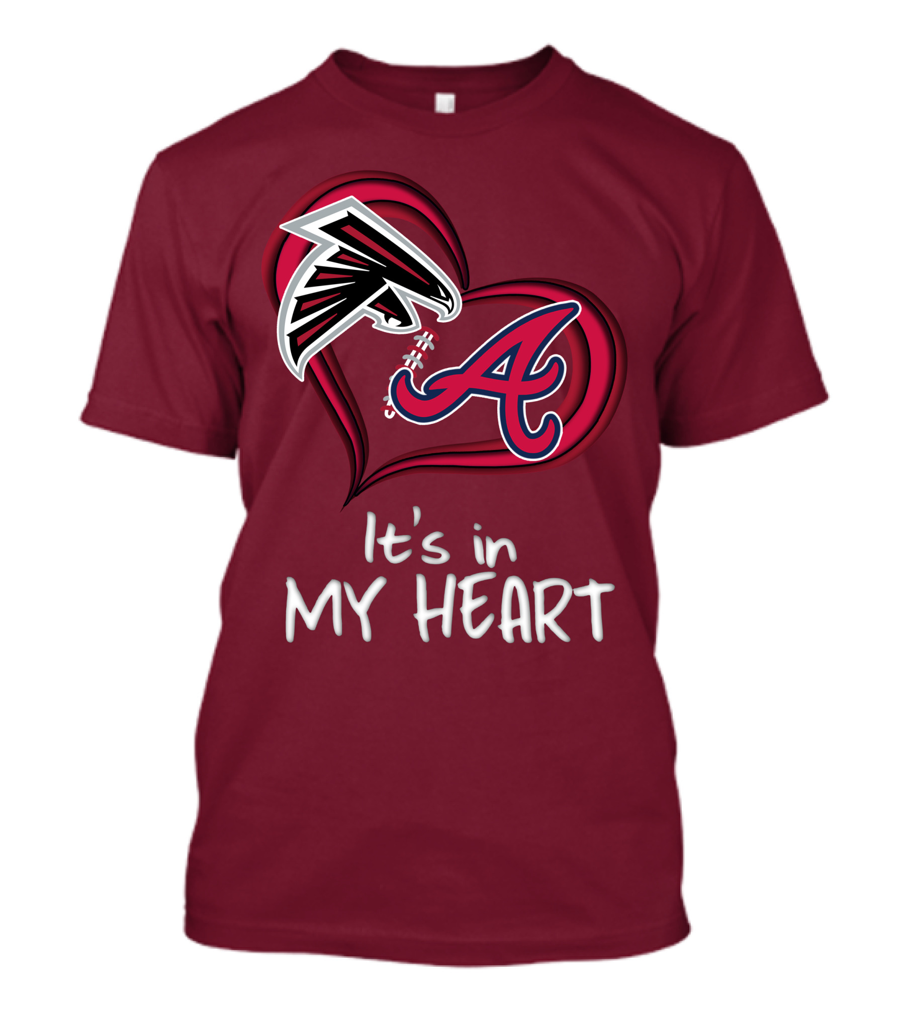 Falcons Braves It's In My Heart T-Shirt