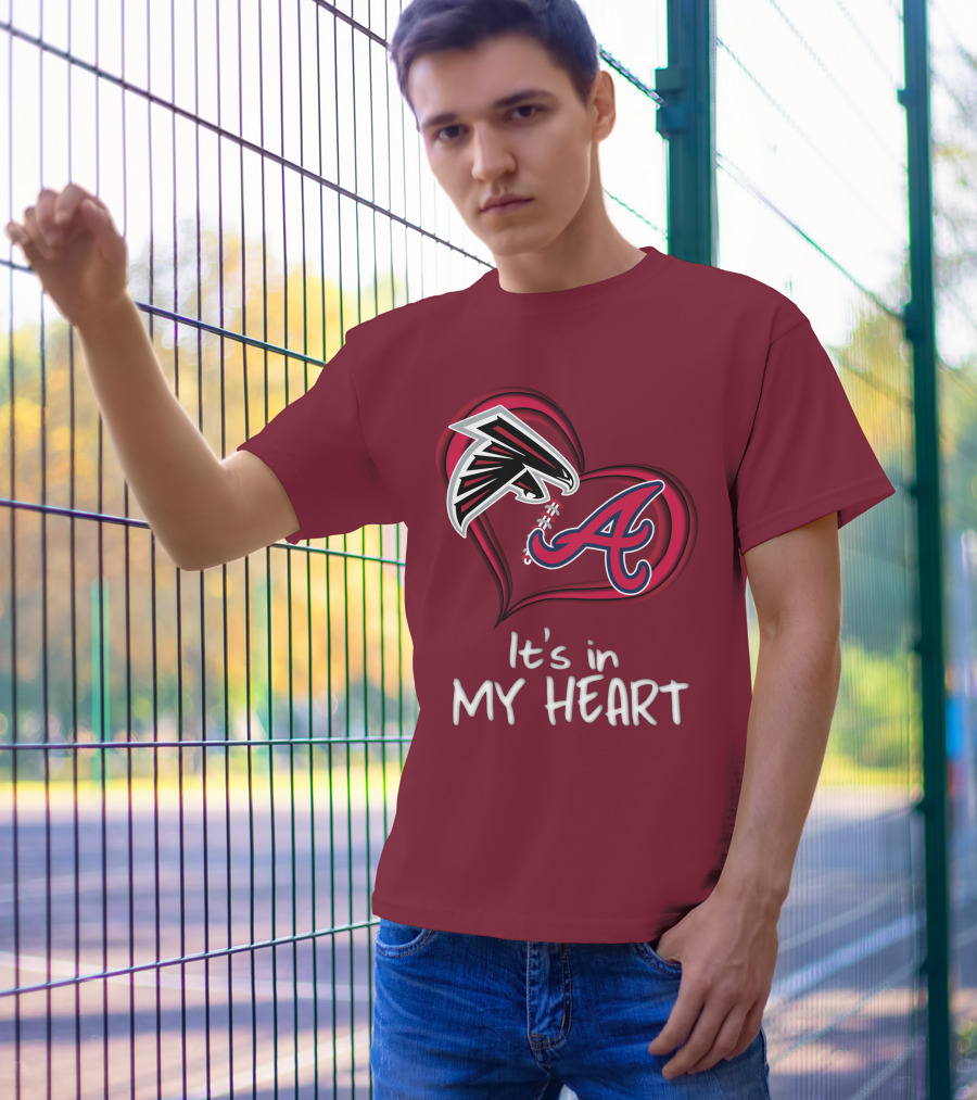 Falcons Braves It's In My Heart T-Shirt