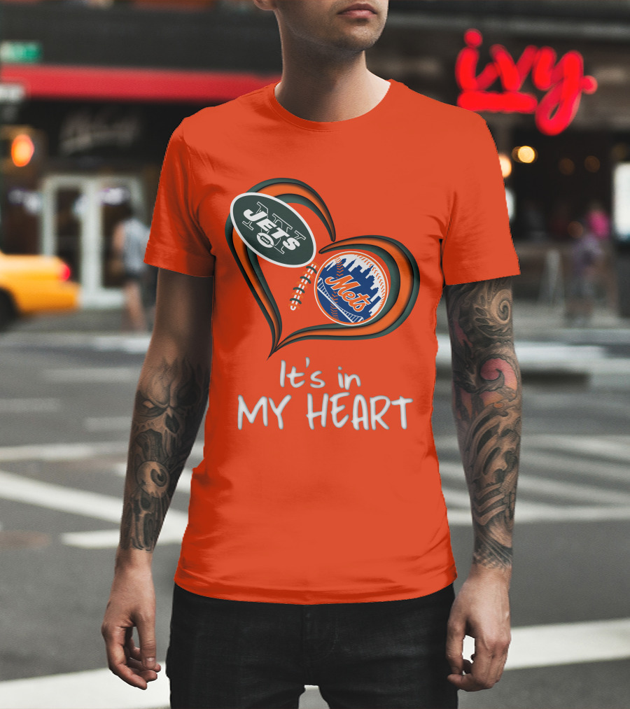 Jets Mets It's In My Heart T-Shirt