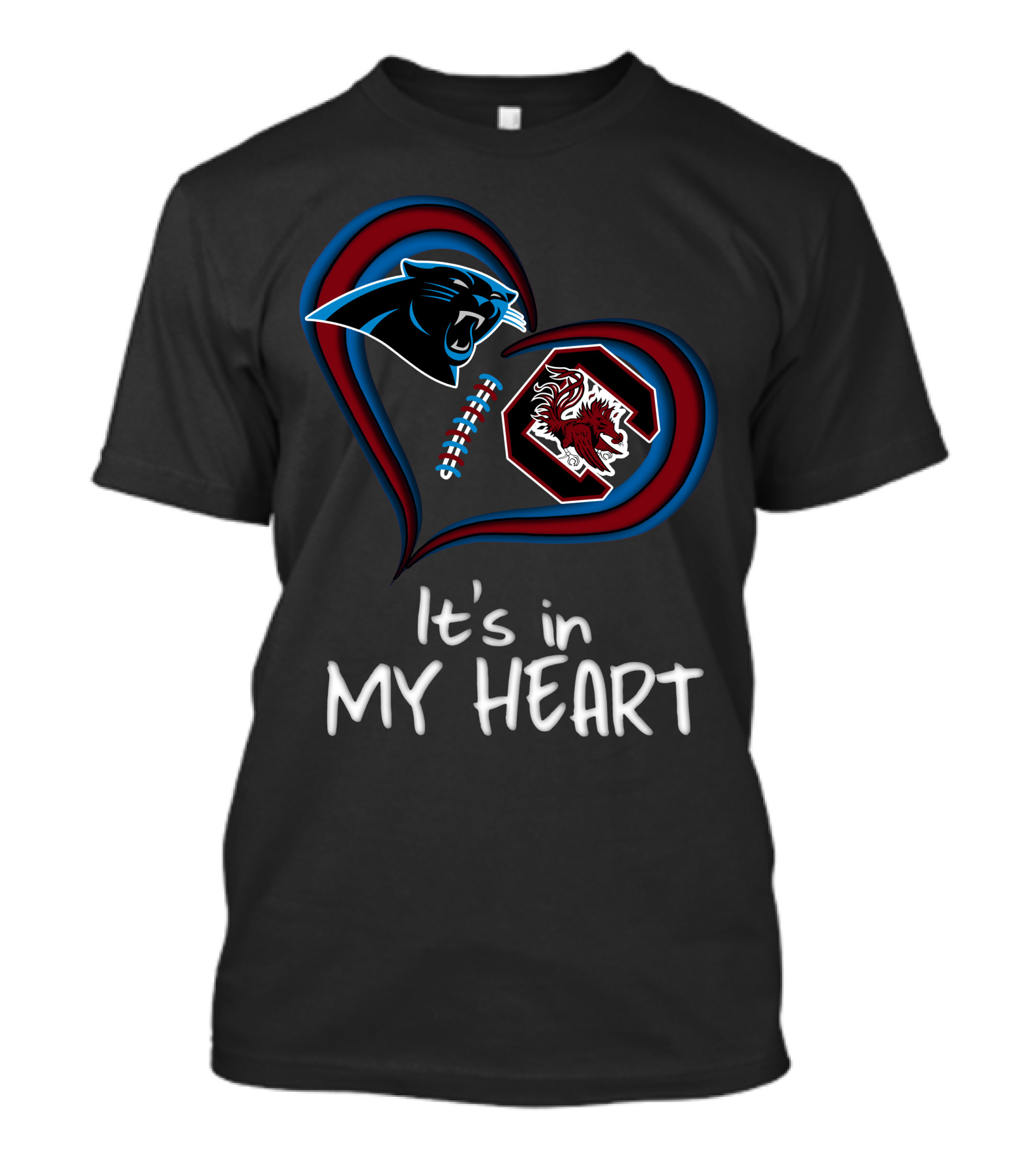 It's Panthers And Gamecocks In My Heart T-Shirt