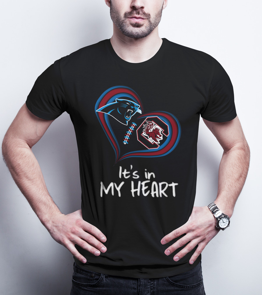 It's Panthers And Gamecocks In My Heart T-Shirt