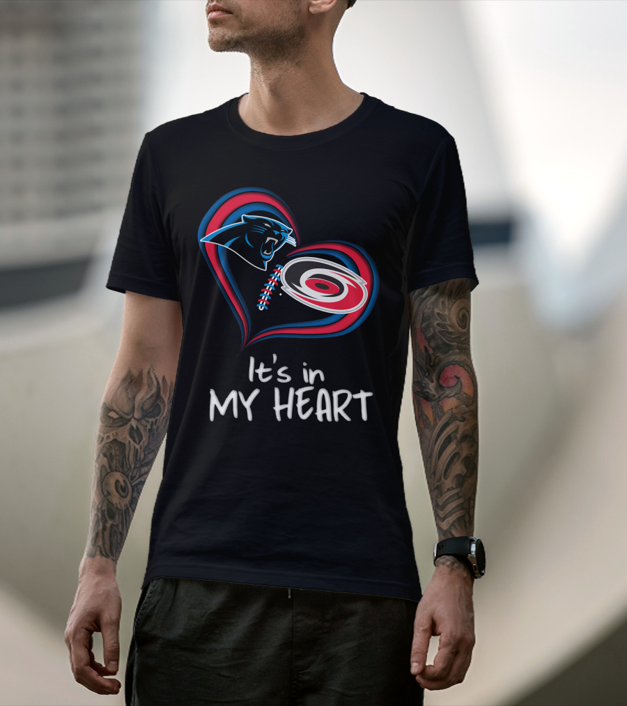 Panthers Hurricanes It's In My Heart T-Shirt