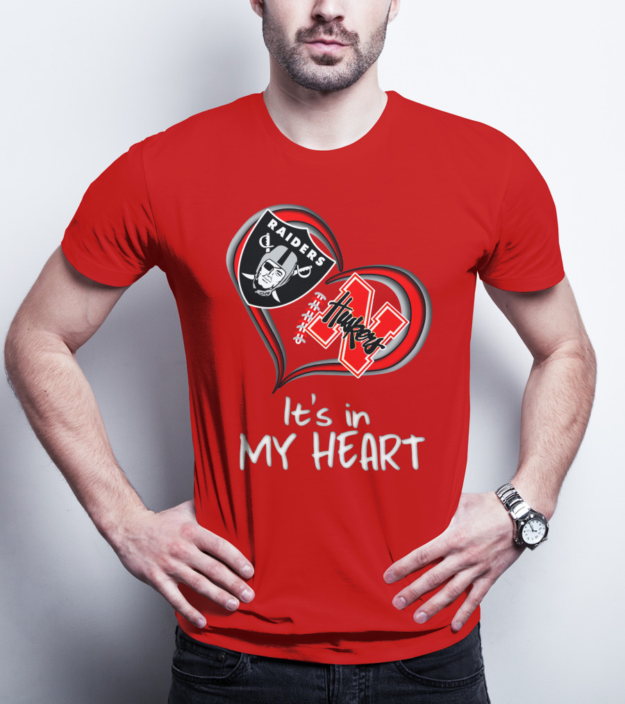 Raiders Huskers It's In My Heart T-Shirt
