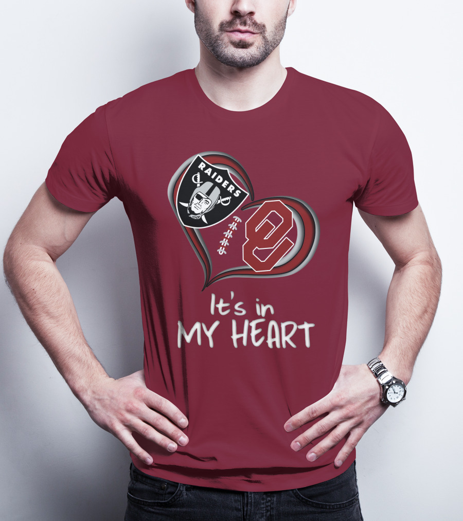 Raiders Sooners It's In My Heart T-Shirt