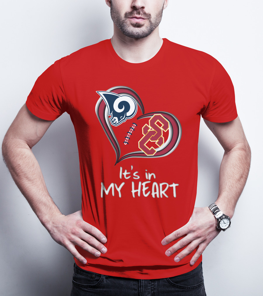 Rams Trojans It's In My Heart T-Shirt