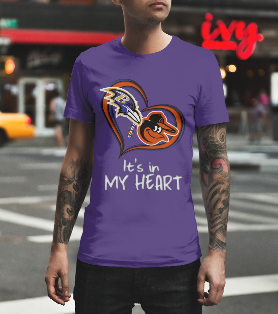 Ravens Orioles It's In My Heart T-Shirt
