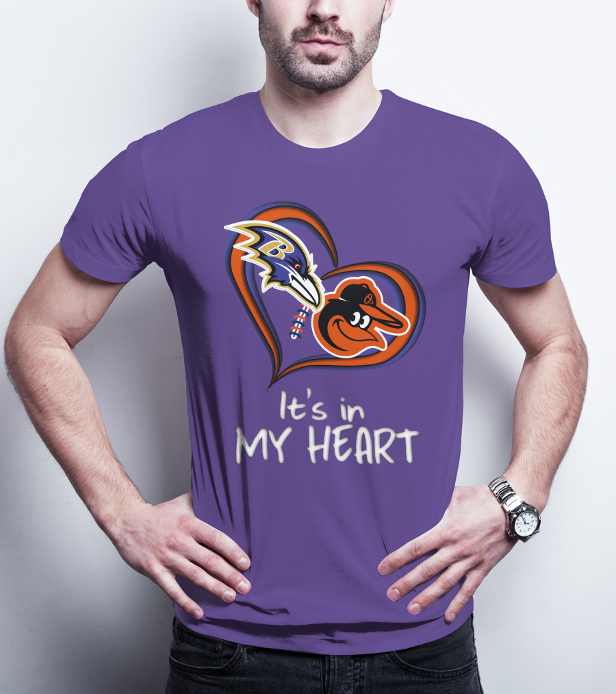 Ravens Orioles It's In My Heart T-Shirt