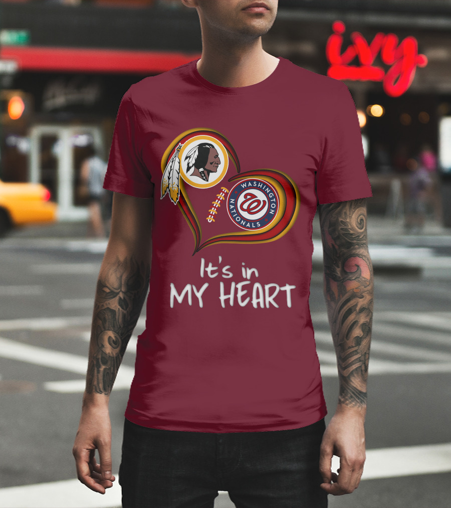 Washington Redskins Nationals It's In My Heart T-Shirt