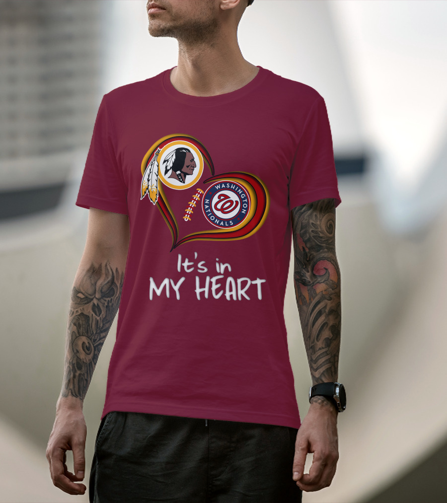 Washington Redskins Nationals It's In My Heart T-Shirt