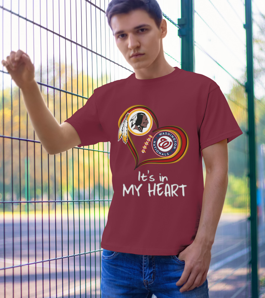 Washington Redskins Nationals It's In My Heart T-Shirt