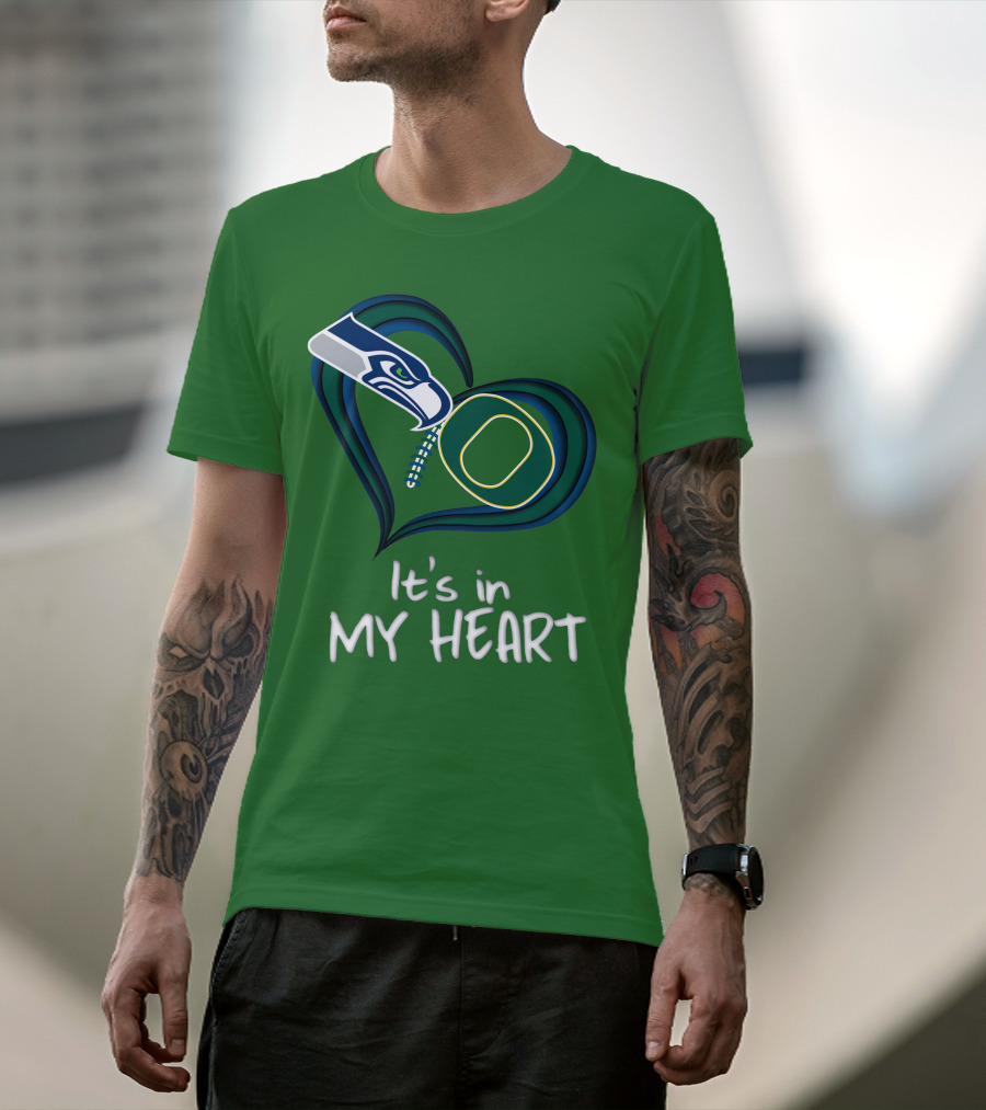 Seahawks Ducks It's In My Heart T-Shirt