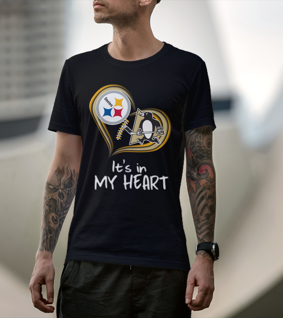 Steelers Penguins It's In My Heart T-Shirt